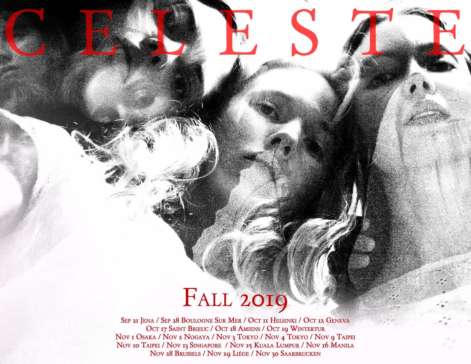 Celeste Announces a Fall Tour in Europe and Asia - Everything Is Noise